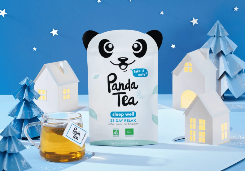 PANDA TEA SLEEP WELL 28 day relax caramel fruit de la passion
